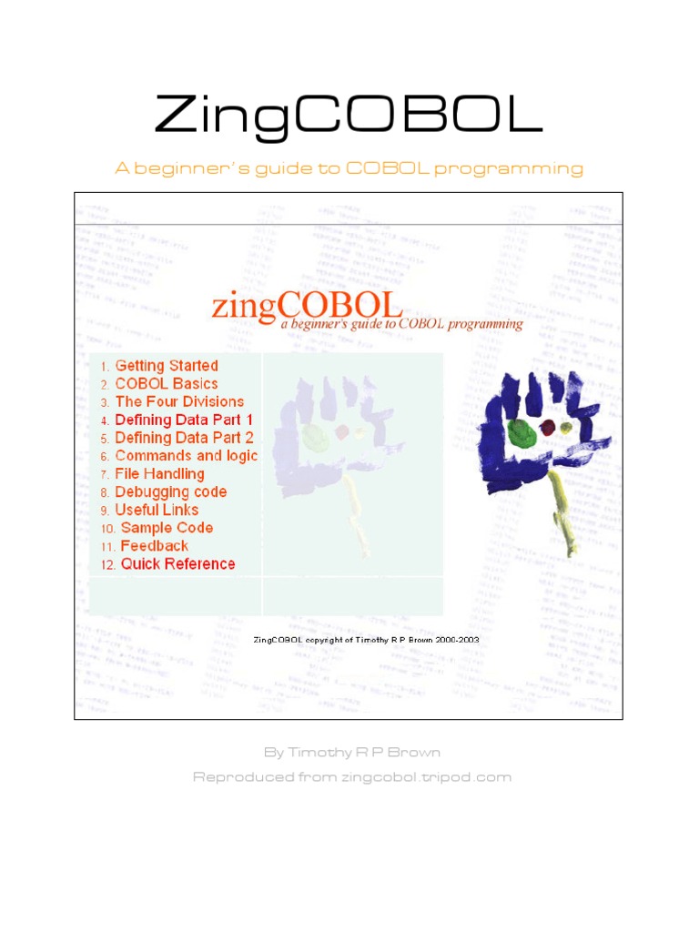 A Beginners Guide To Cobol Programming Pdf Subroutine Data Type