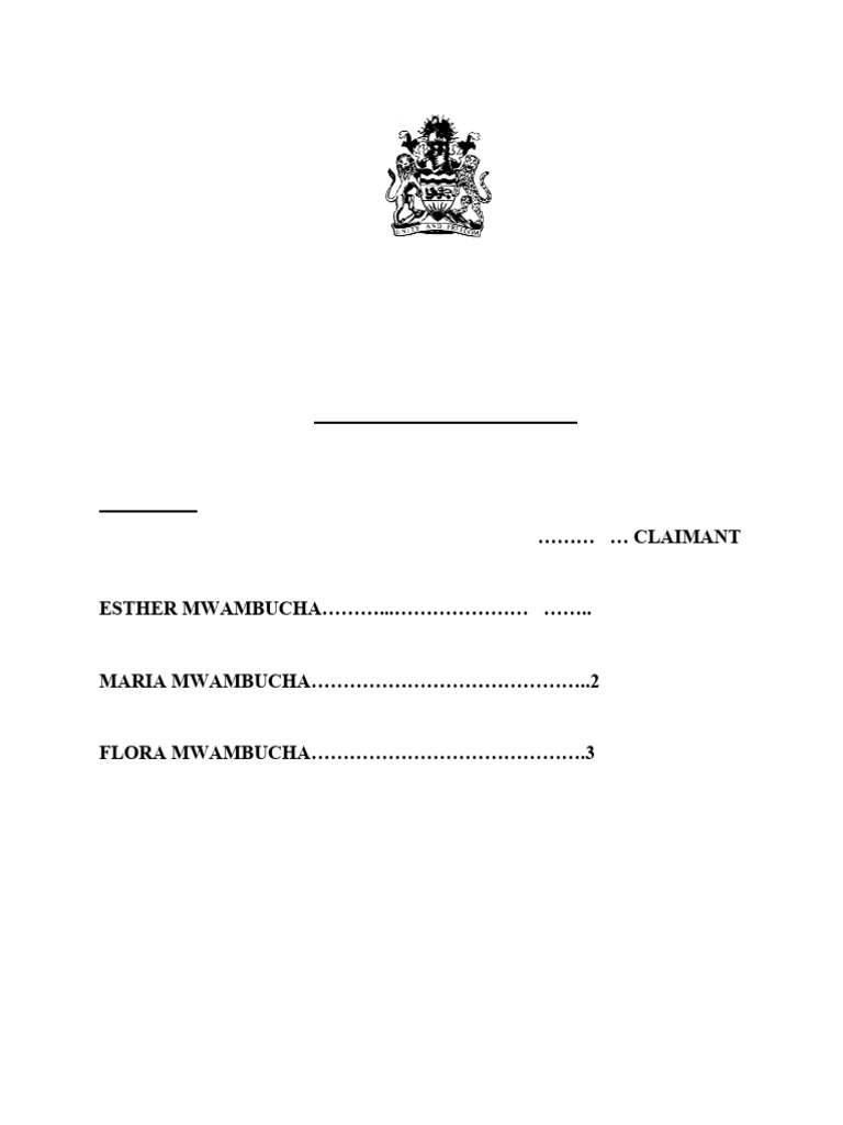 Andrew Kajao - Vs - Esther Mwambucha and 2 Others | PDF