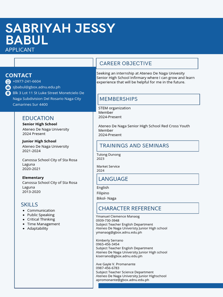 Babul Resume Oral Com | PDF