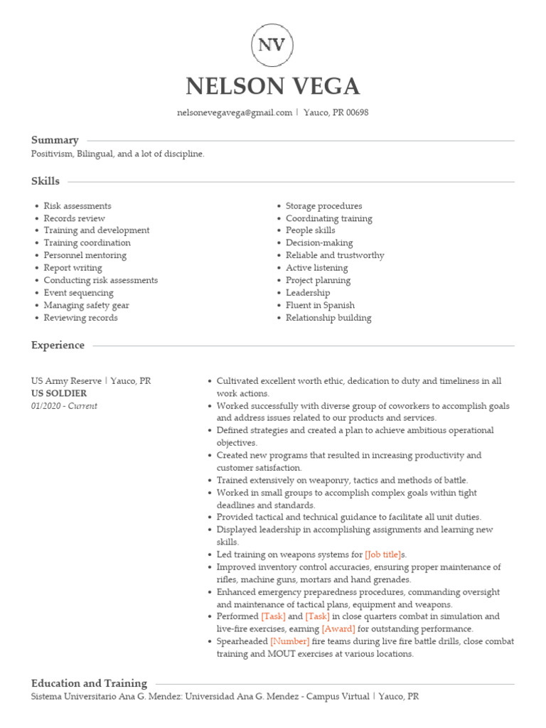 Nelson Vega Resume | PDF
