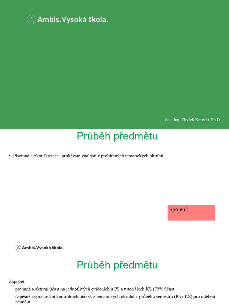 Prednaska Technologie Ochrany VS Ambis 2024 | PDF