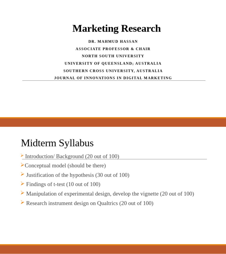 _MKT 470 Midterm Syllabus | PDF