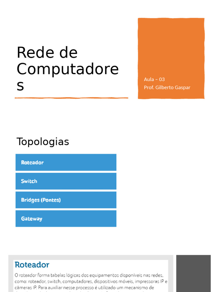 Aula 03 Rede | PDF