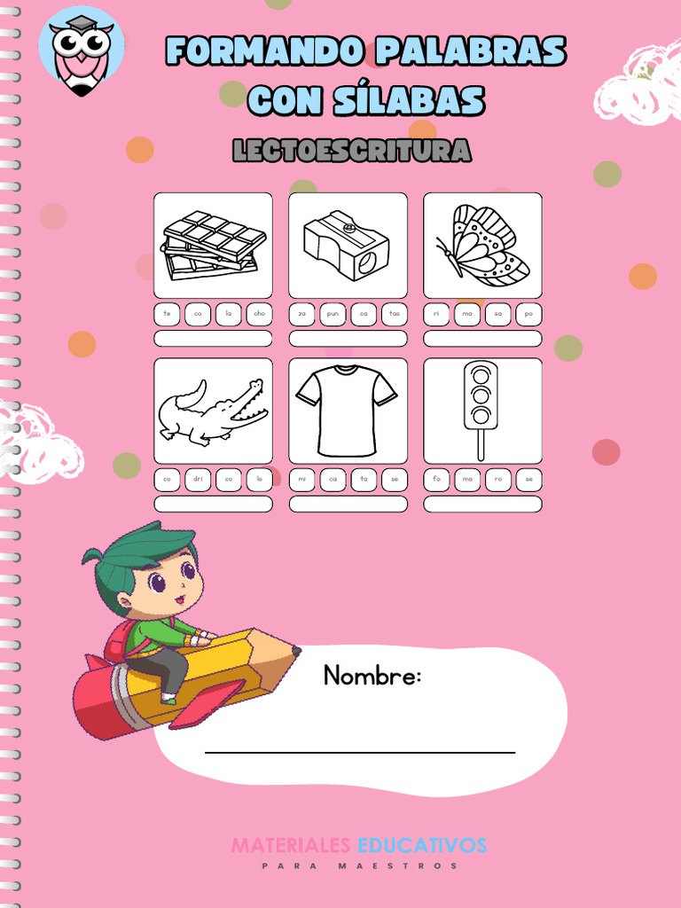 Cuadernillo de Ejercicios de Conciencia Silábica | PDF
