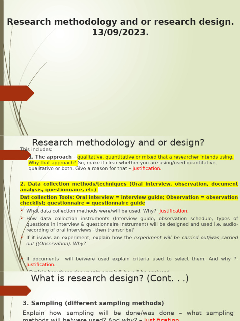 A) Methodology - Quantitative Research | PDF