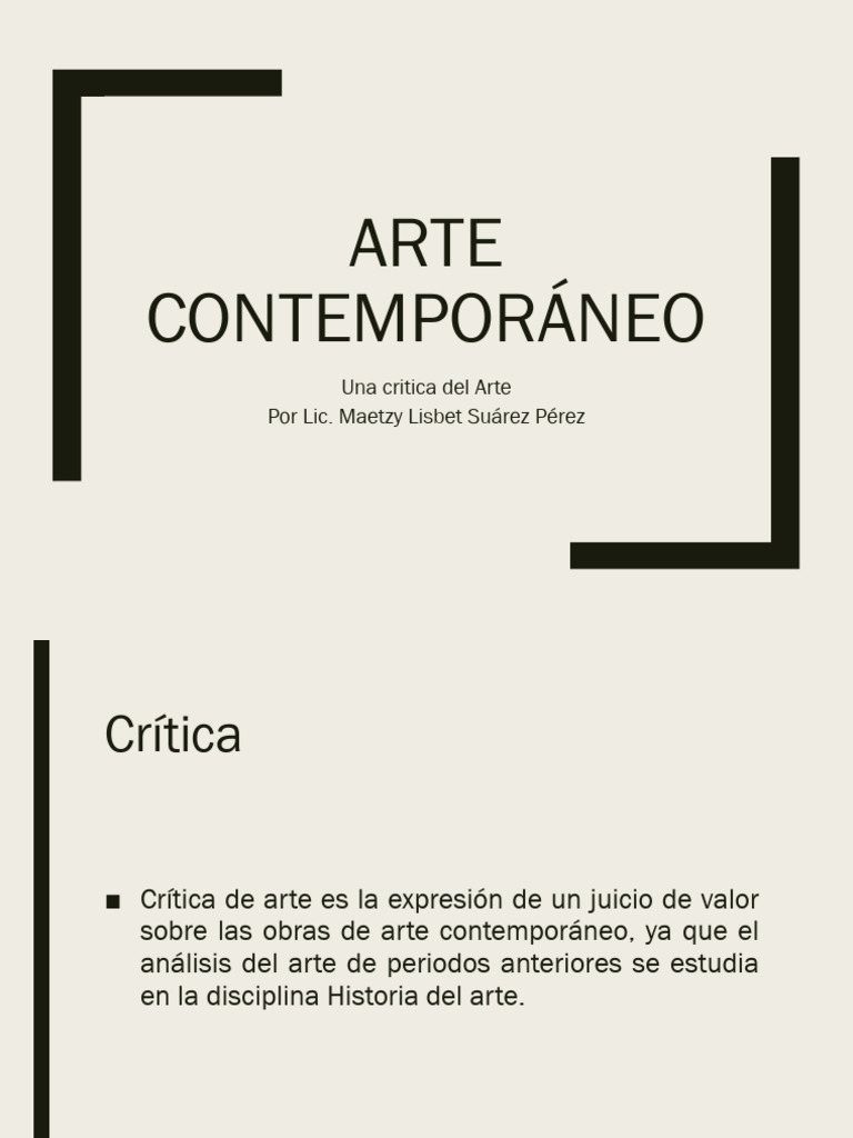2-3-Conceptos Básicos Del Arte CriticaEnElArte | PDF