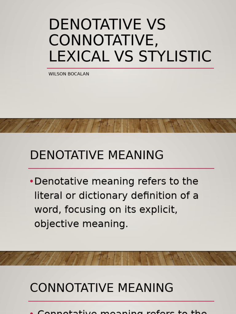 Understanding Word Meanings | PDF | Semantics | Linguistics