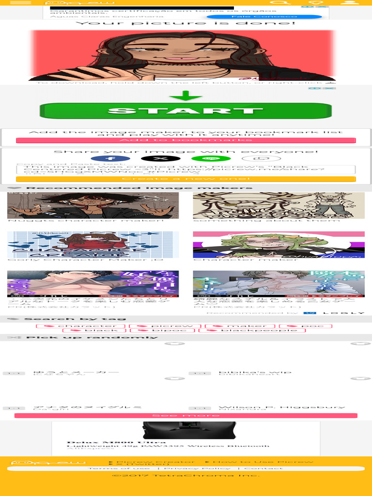 Black Centered Picrew 3 Picrew - The Character Maker & Creator | PDF