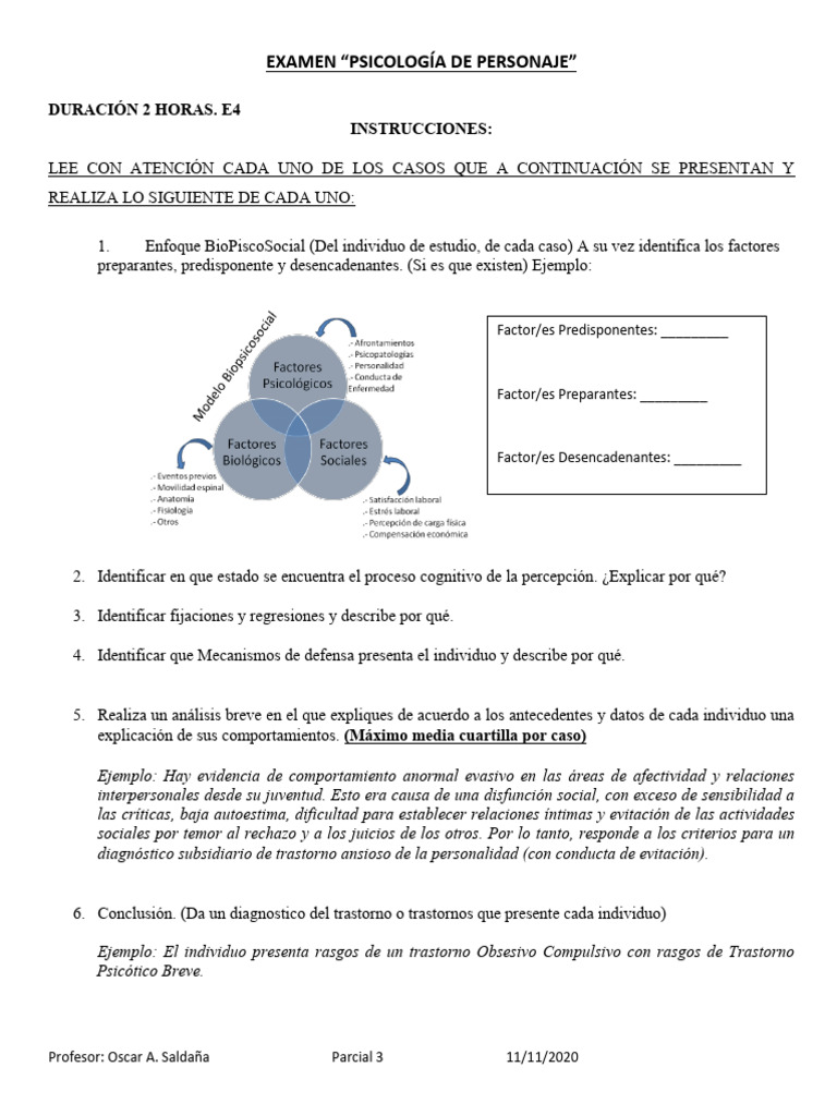 Examen 3 Parcial 12-11-20 E4 | PDF