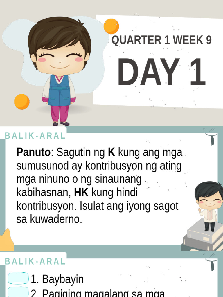 G5Q1 Week 9 Ap | PDF