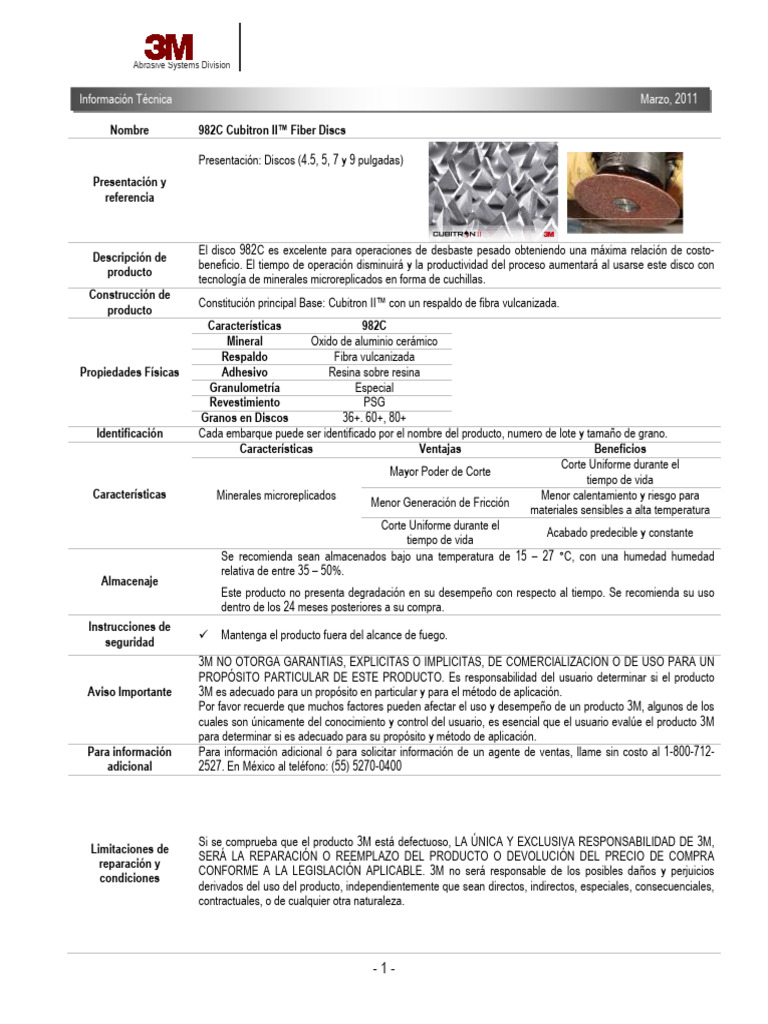 Ficha Tecnica 982C | PDF