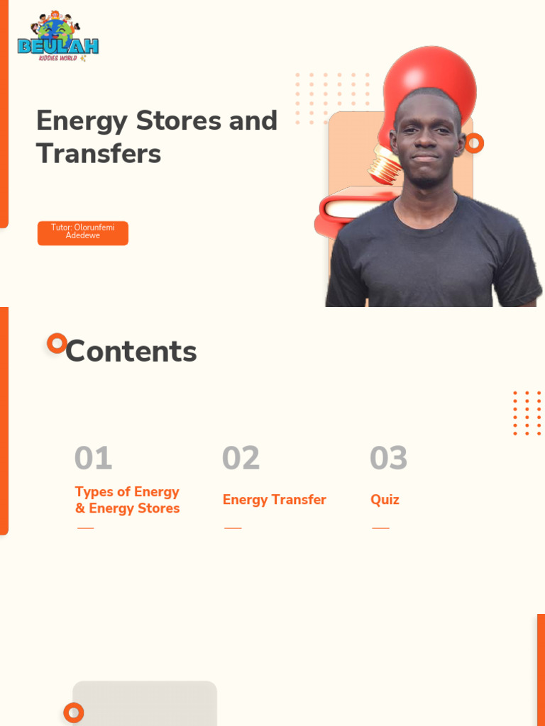 Energy Stores and Transfers | PDF