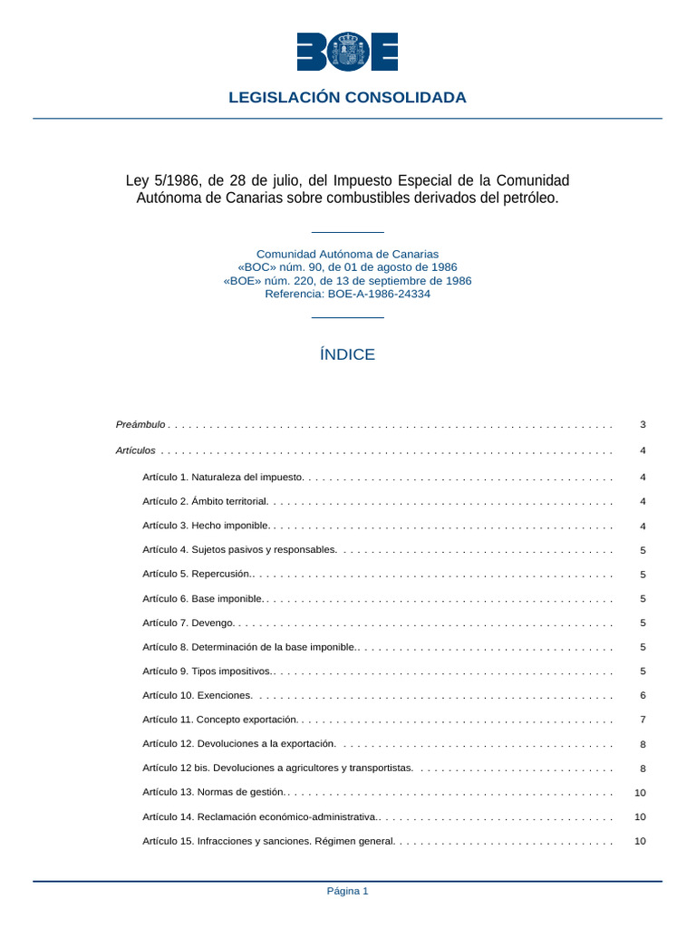 BOE A 1986 24334 Consolidado | PDF