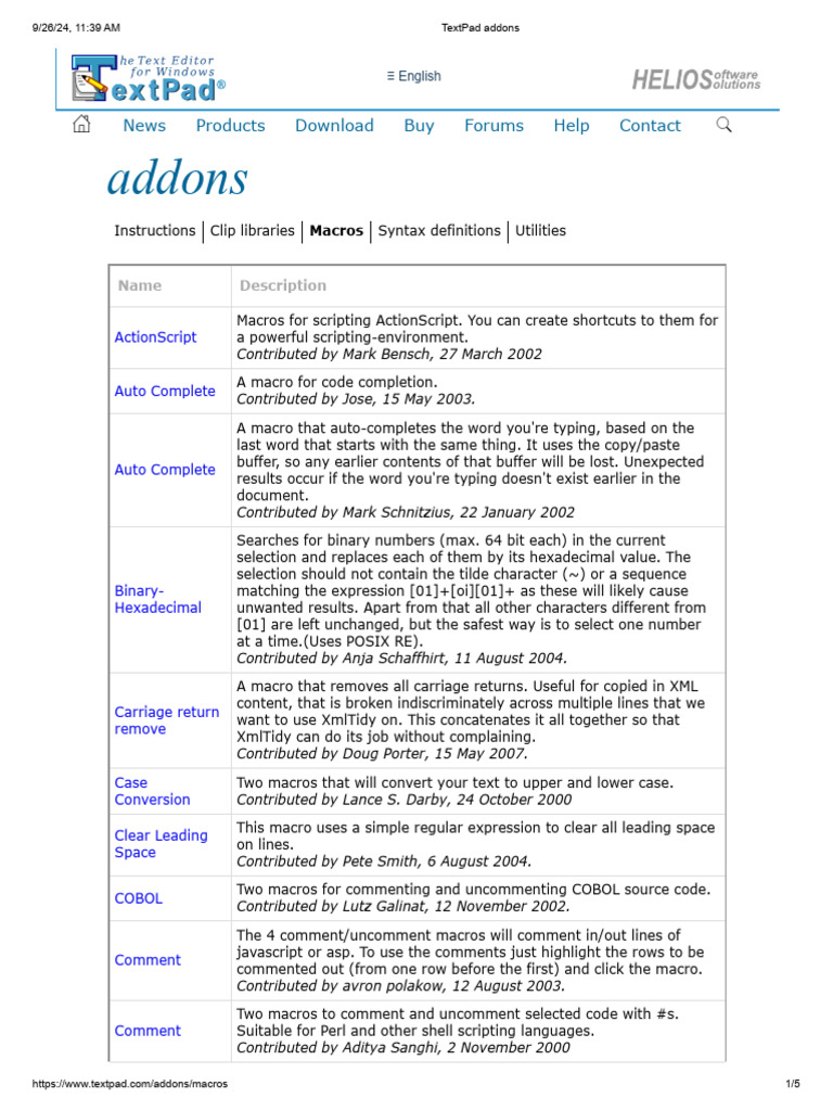TextPad Addons2 | PDF