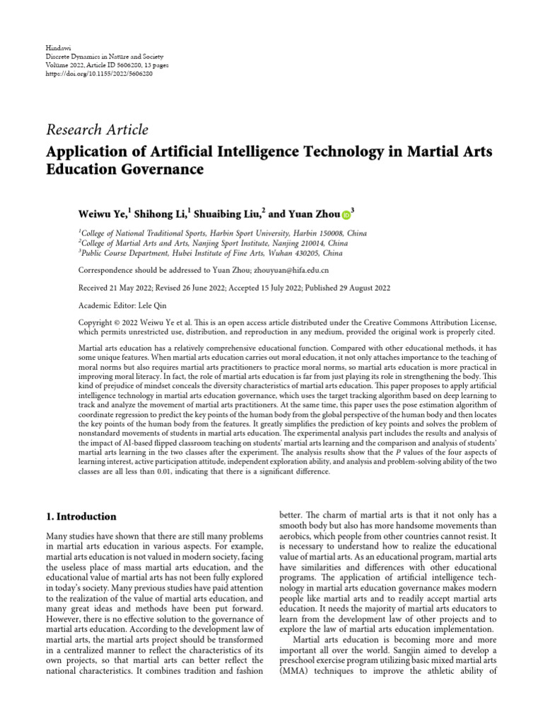 Application of Artificial Intelligence Technology | PDF