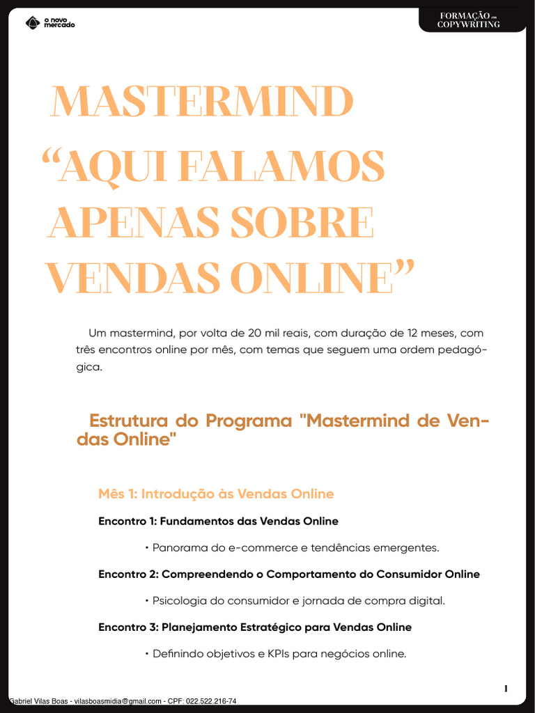 Material de Apoio - Mastermind | PDF
