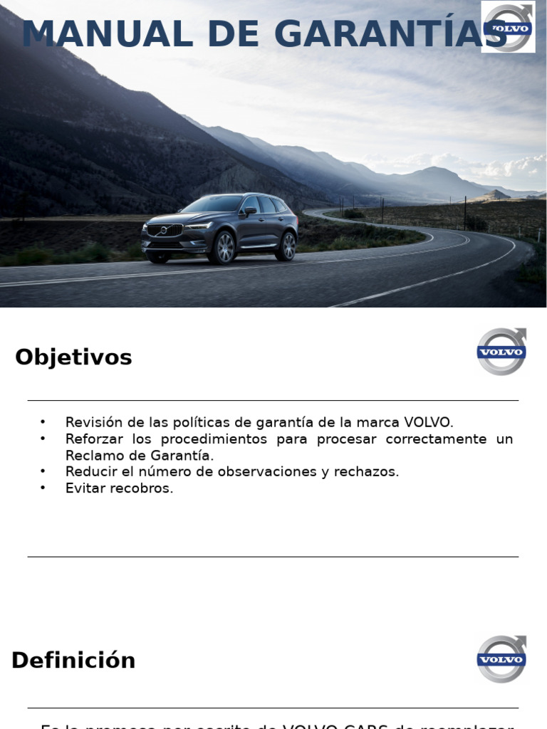 Manual de Garantia Volvo | PDF | Neumático | Tecnología