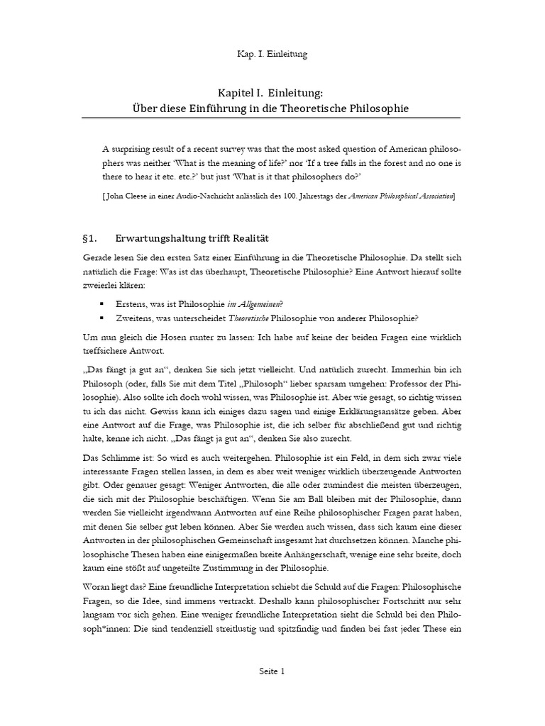 Skript Zu Vorlesung 1 | PDF