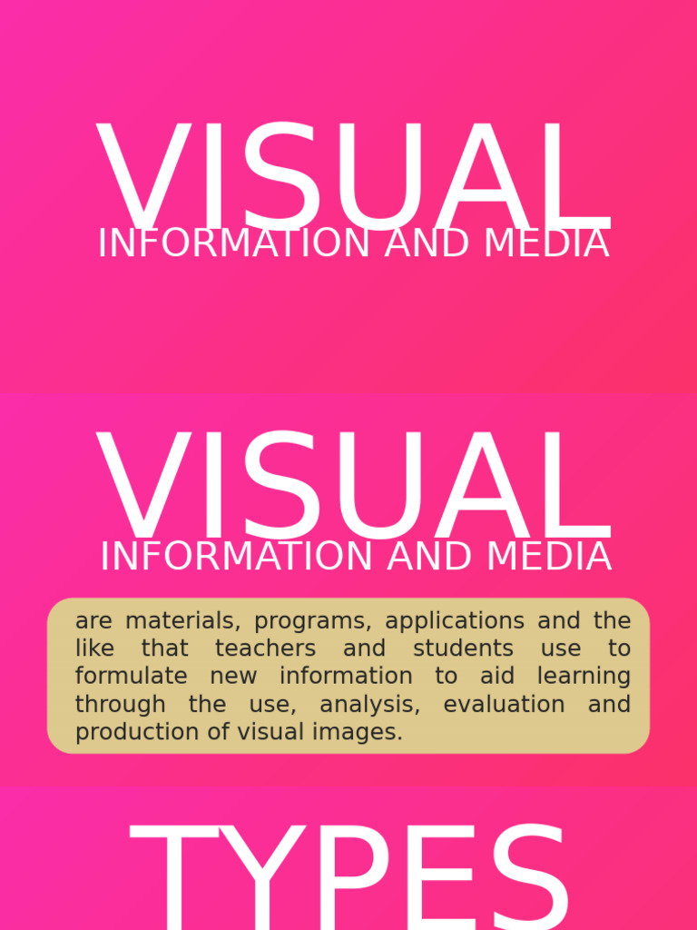 Visual Media and Information | PDF