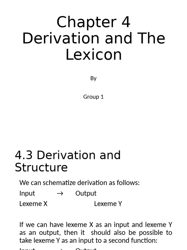 Derivation | PDF