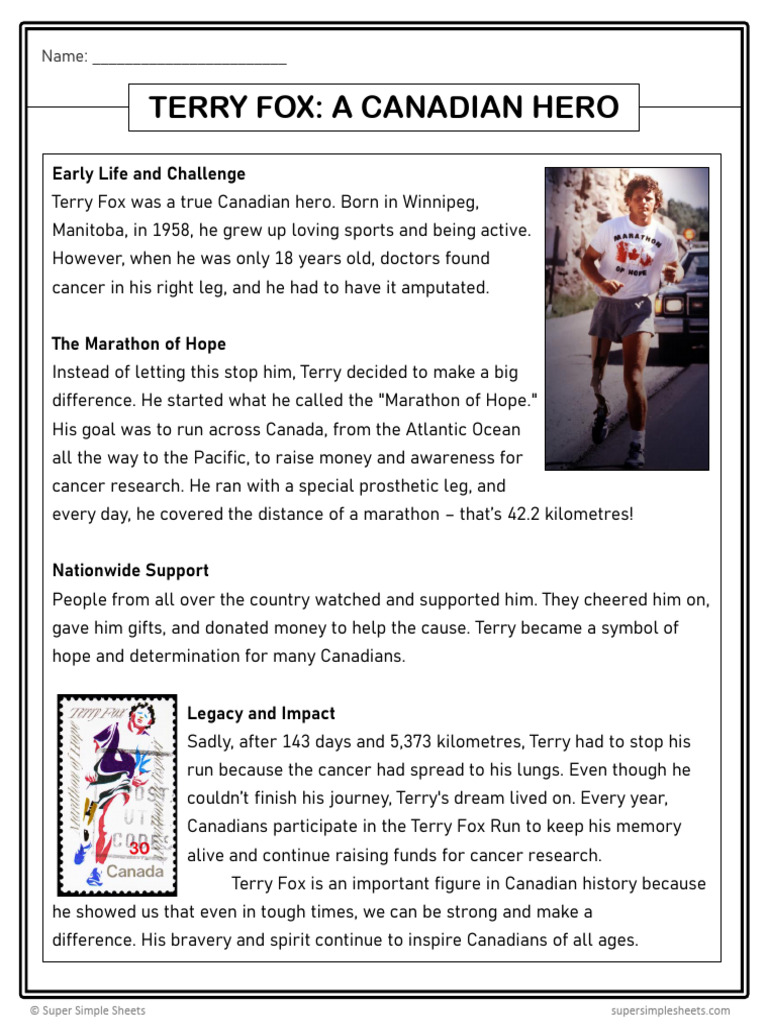 Terry Fox Freebie | PDF