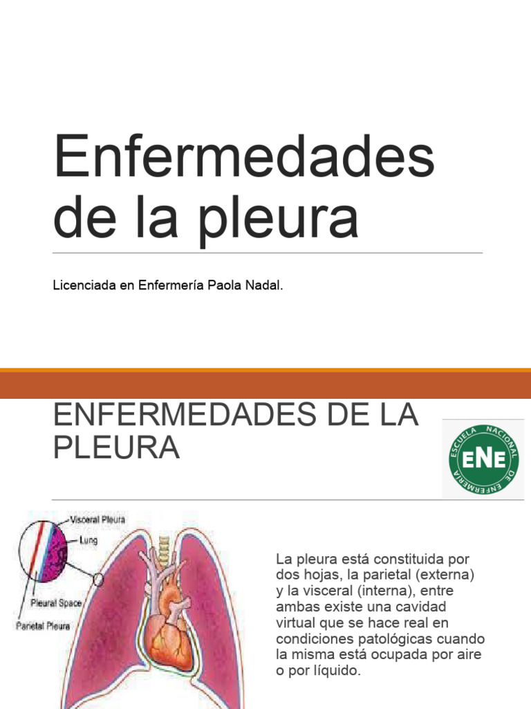 5-ENFERMEDADES_DE_LA_PLEURA.pptx | PDF
