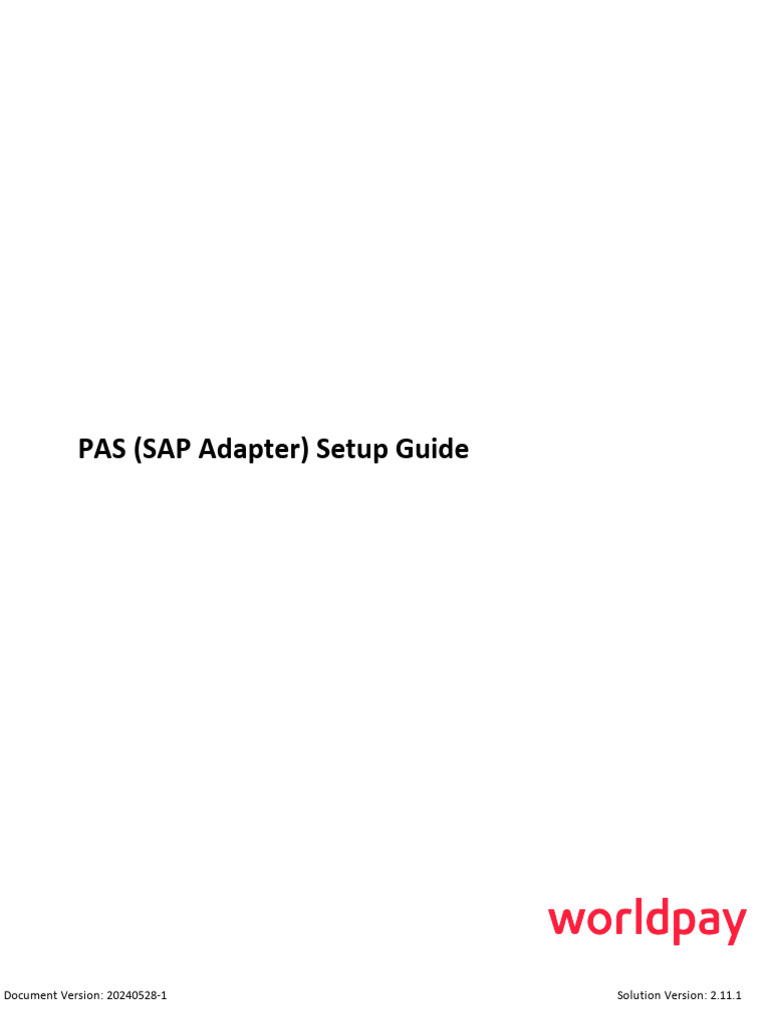 PAS Setup Guide 2.11 | PDF