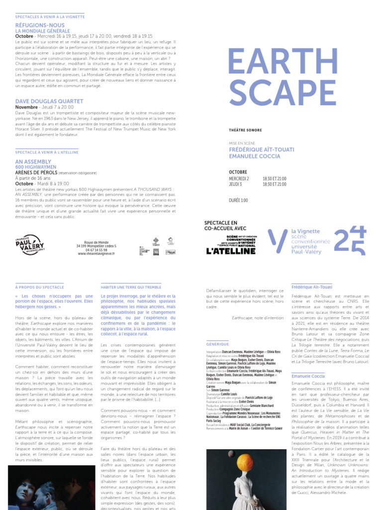 Feuille de Salle - Earthscape | PDF