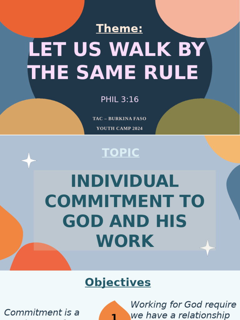 Individual Commitment To God | PDF