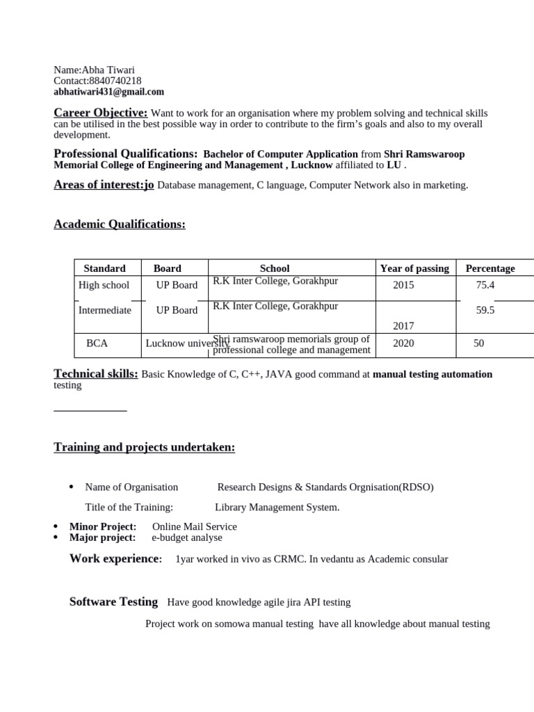 Abha CV .V 1-2 | PDF