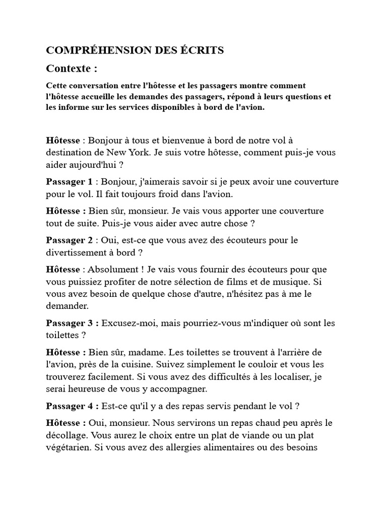 Compréhension Des Écrits | PDF