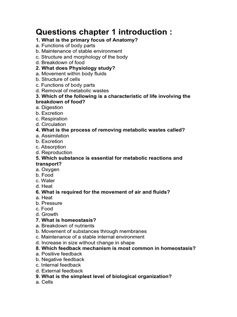 Human Ph. Chapter 1 | PDF