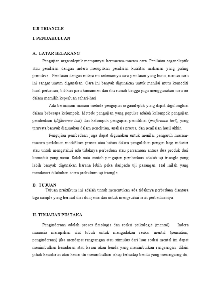 Uji Triangle | PDF | Kesehatan Holistik
