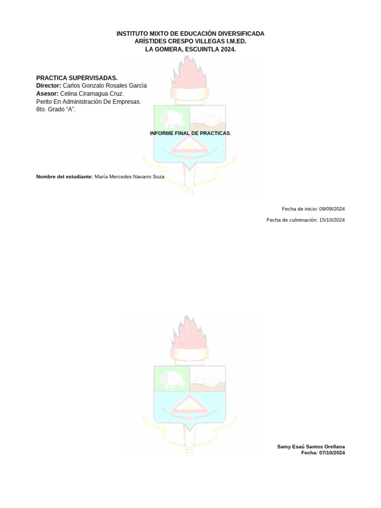 Samy orellana Caratula, introduccion, conclusion (1) | PDF