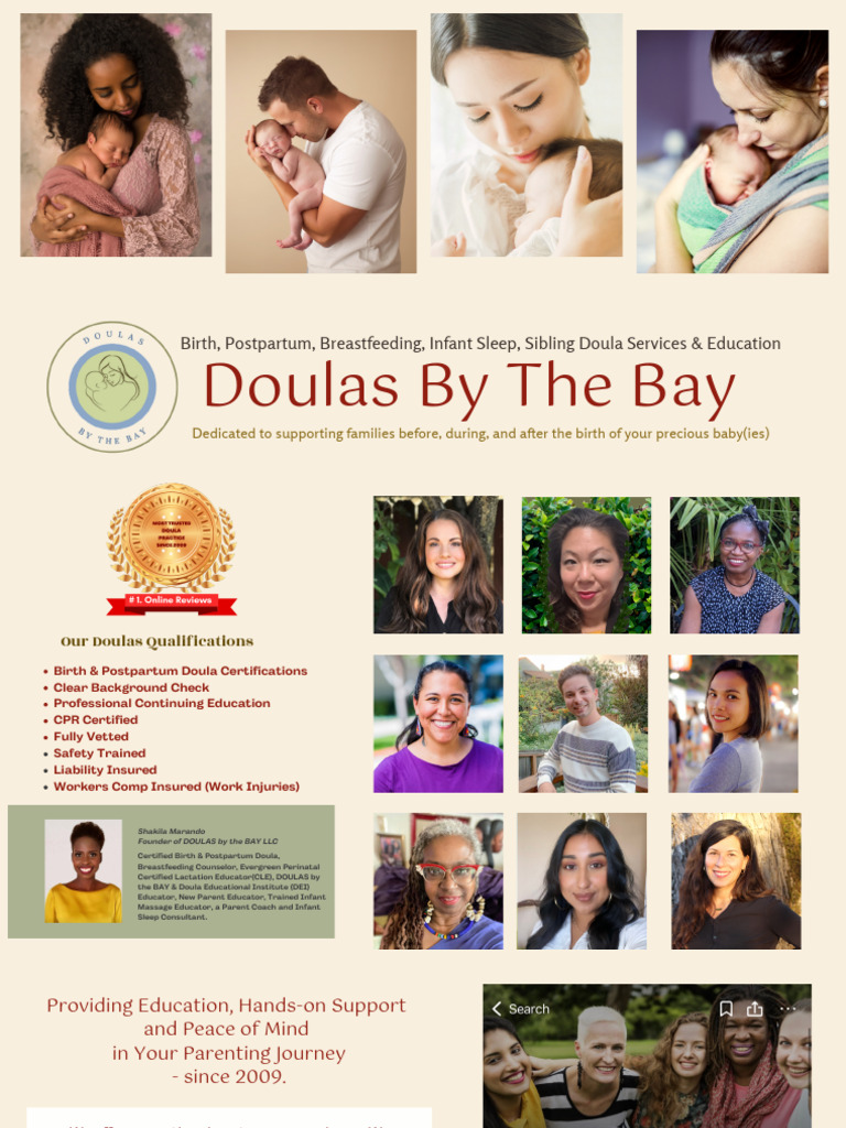 Doulas by the Bay Intro Package- Birth, Postpartum, Breastfeeding & Sibling Doula Services ...