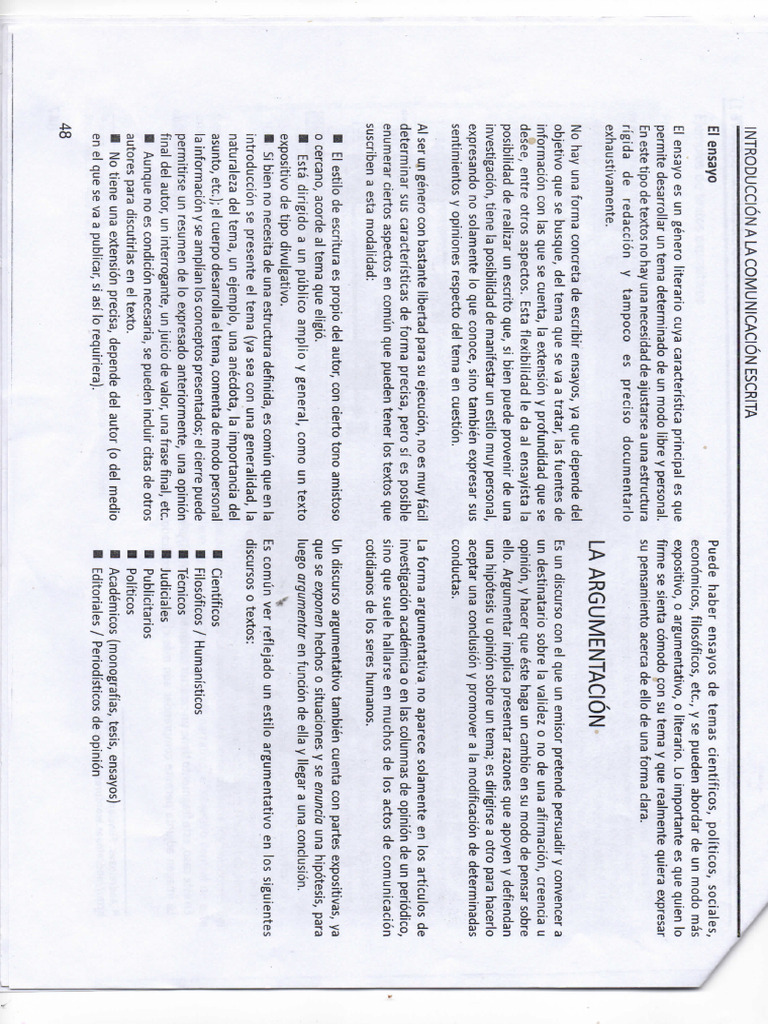 Texto Argumentativo | PDF