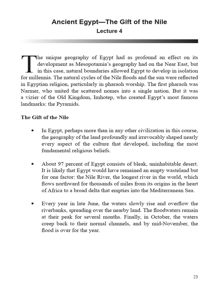 Ancient Egypt Section 4 &ND 5 | PDF