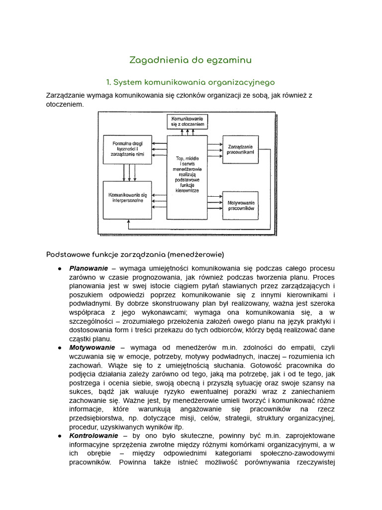 Kwo Zagadnienia Do Egzaminu | PDF