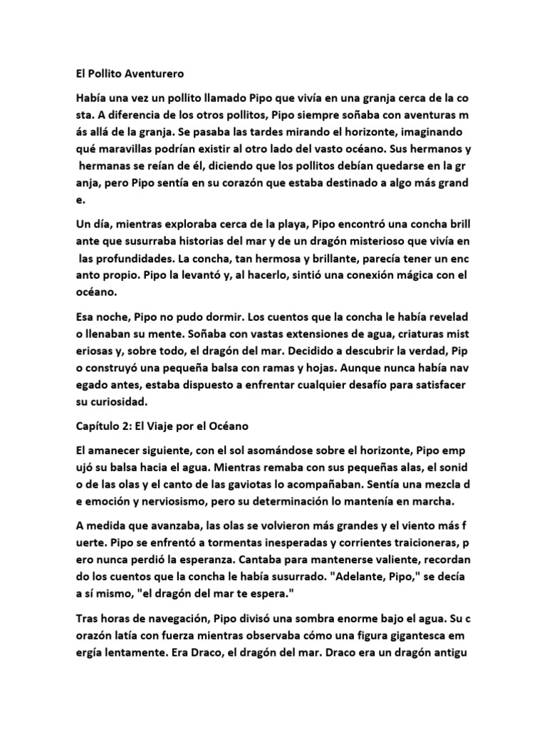 El Pollito Aventurero | PDF