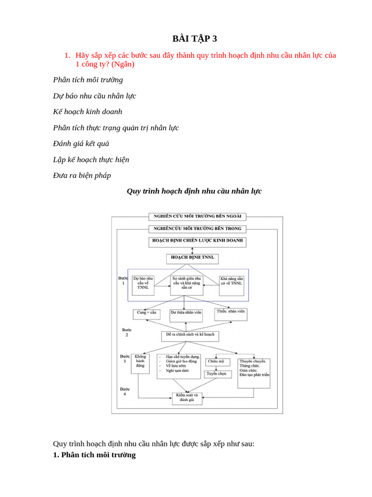 (QTNNL-N2) BÀI TẬP 3 | PDF