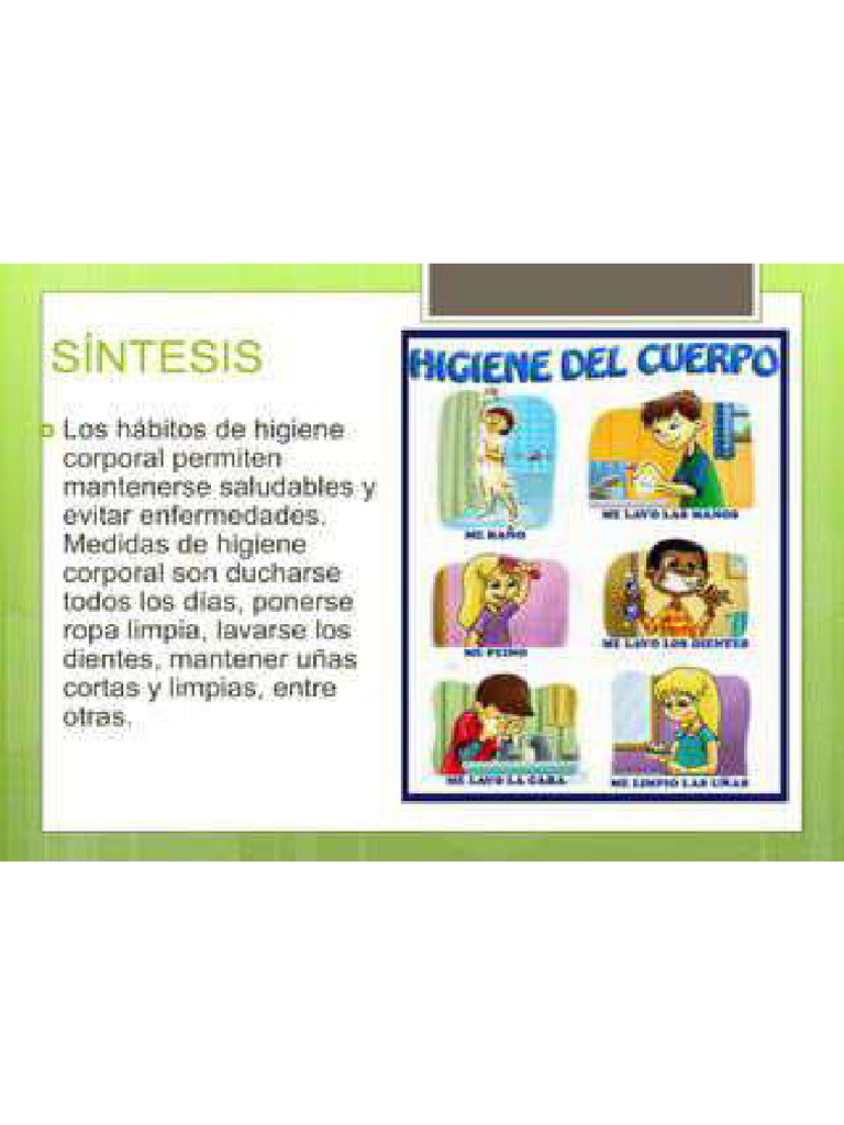 Higiene y Cuidado Personal en Adolescente Ppt 15 320 | PDF