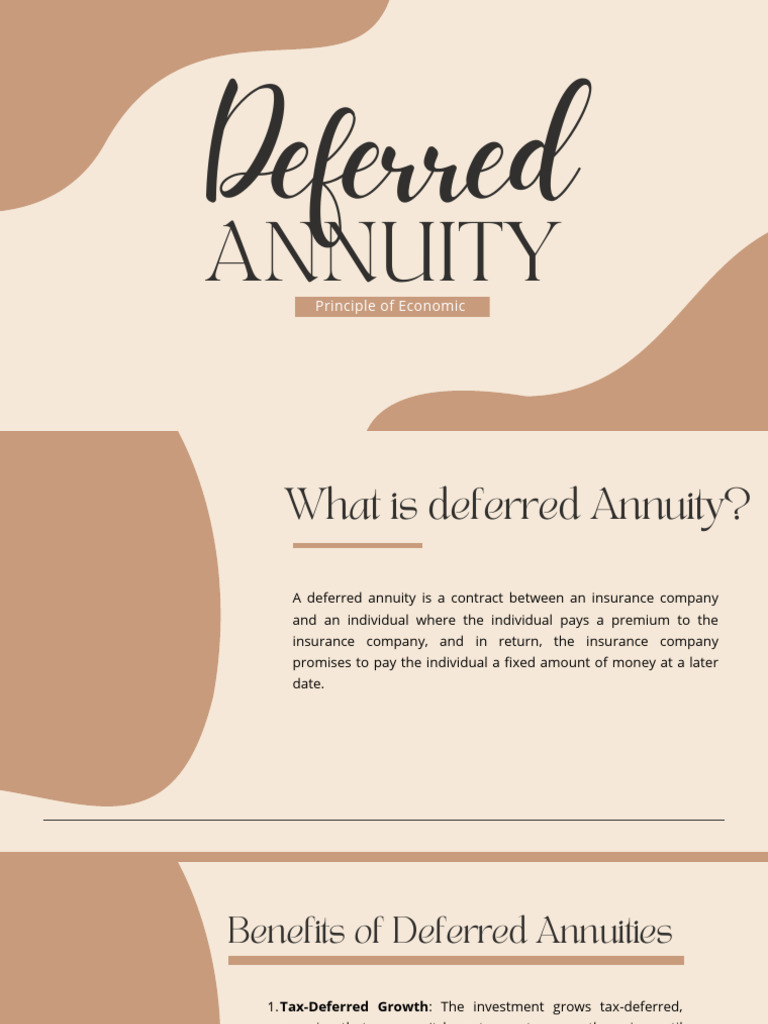 Deferred Annuity | PDF