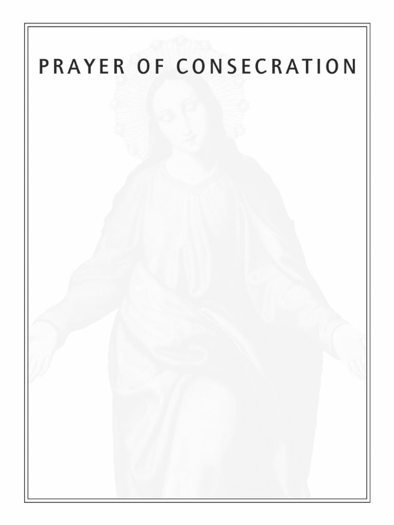 Marian Consecration Prayer (Blank) | PDF