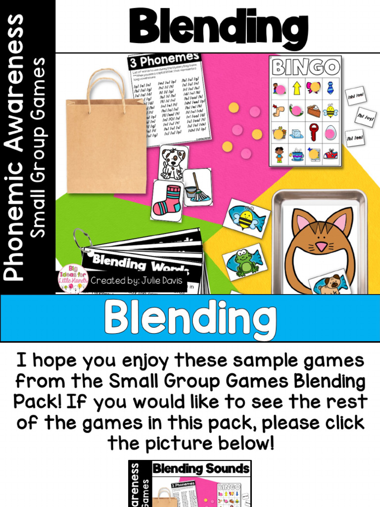 Phonics - Blending Freebie | PDF