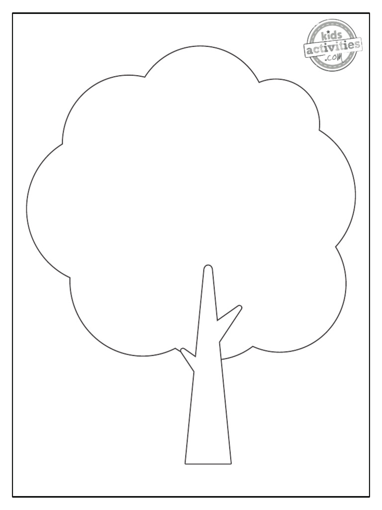 Tree Outline Printable Pdf