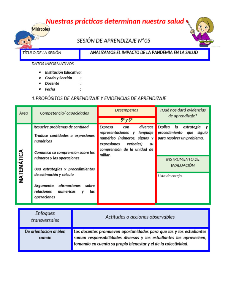 5° y 6° Miércoles 25 S5 | PDF