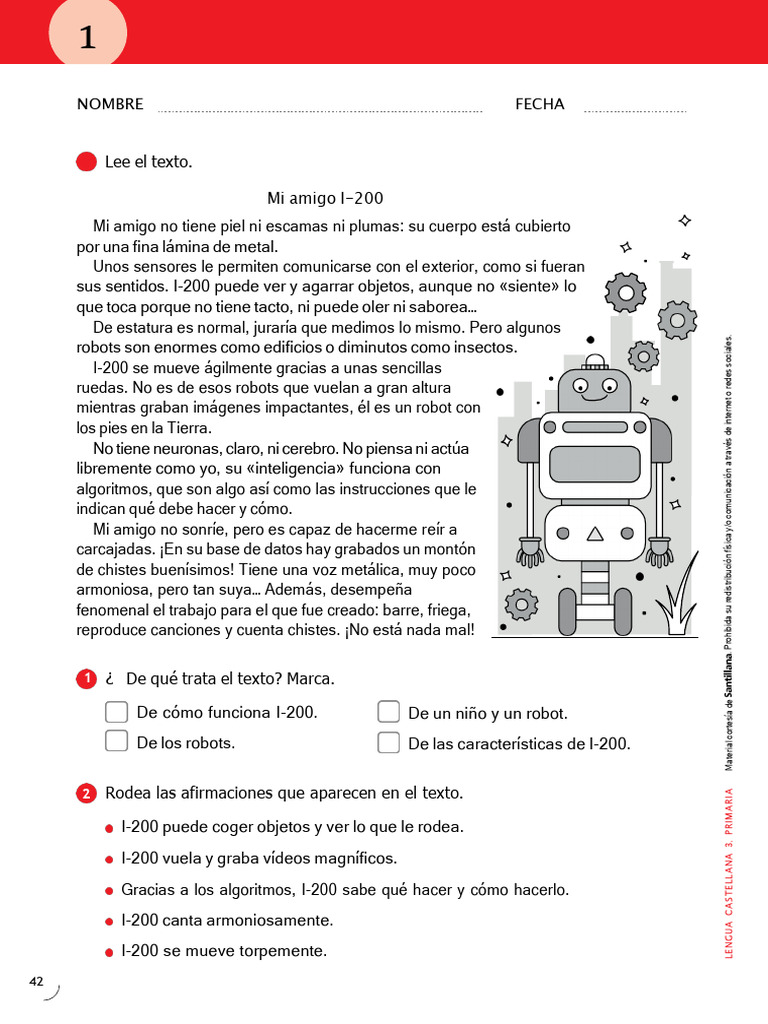 Examen Tema 1 Lengua | PDF