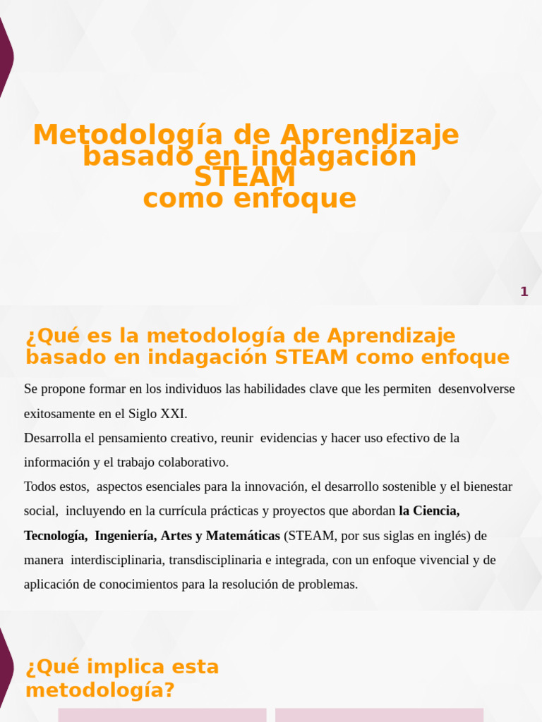 Aprendizaje Basado en Indagacion STEAM | PDF