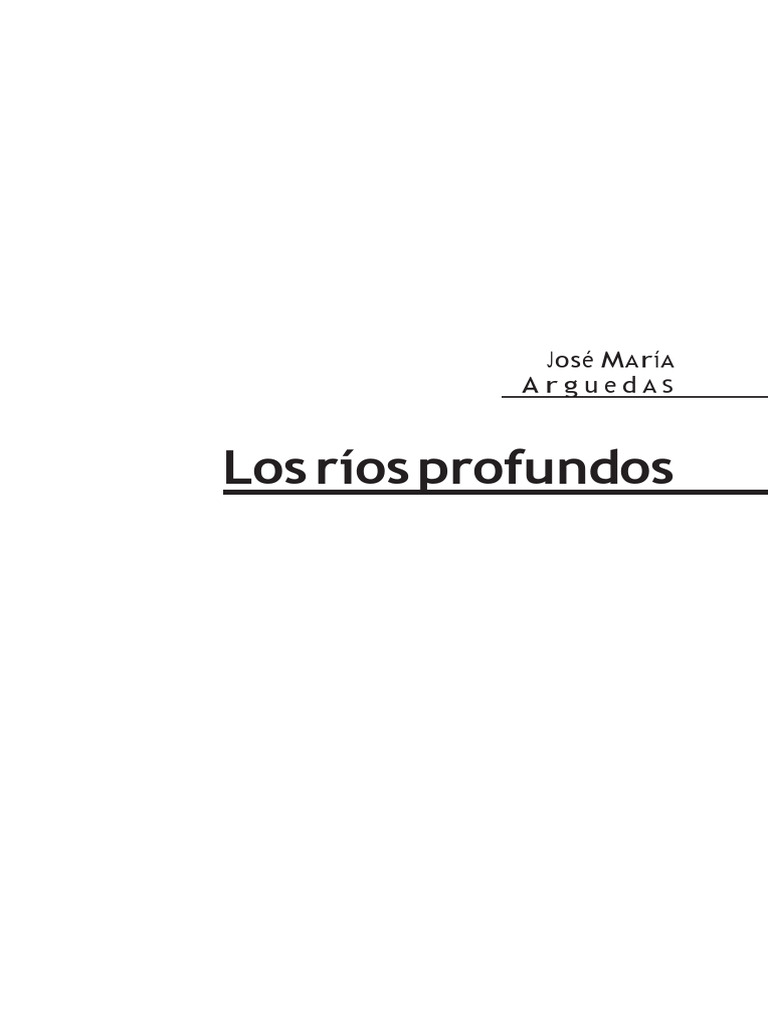 1est - Los Ríos Profundos-El Viejo | PDF | Libros para adolescentes