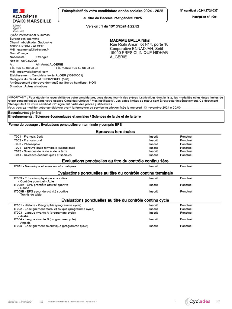 1-V1 2025 Document Inscription 20241013 | PDF